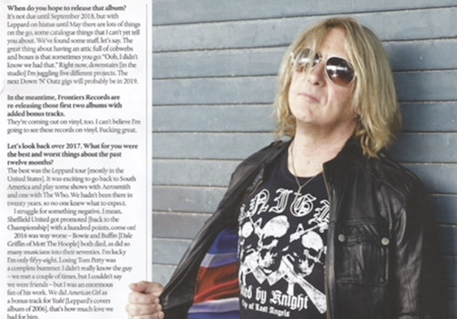 Joe Elliott’s Down ‘N’ Outz featured in Classic Rock Magazine | Def Leppard