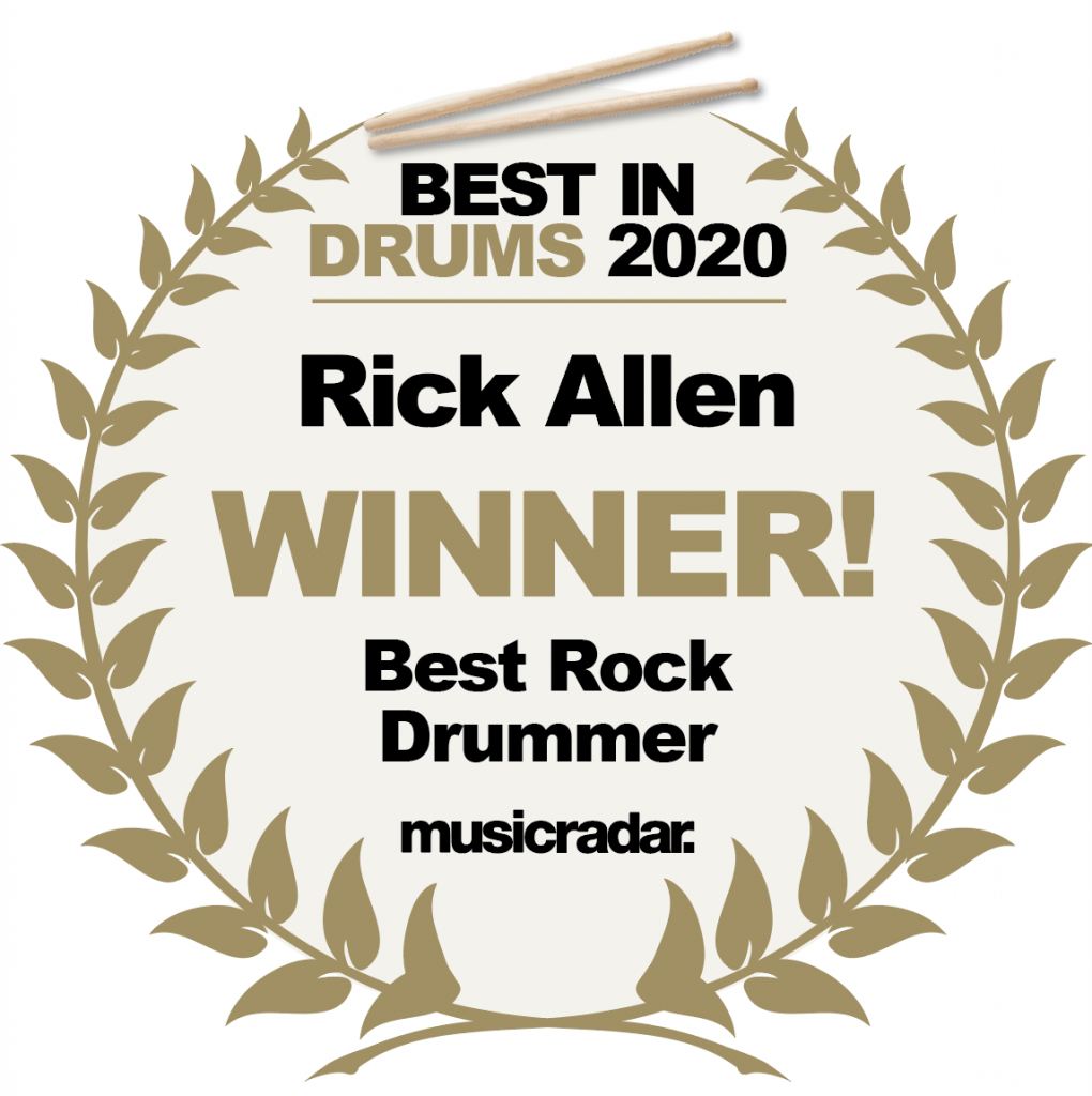 RICK ALLEN WINS MUSIC RADAR’S BEST ROCK DRUMMER OF THE YEAR | Def Leppard