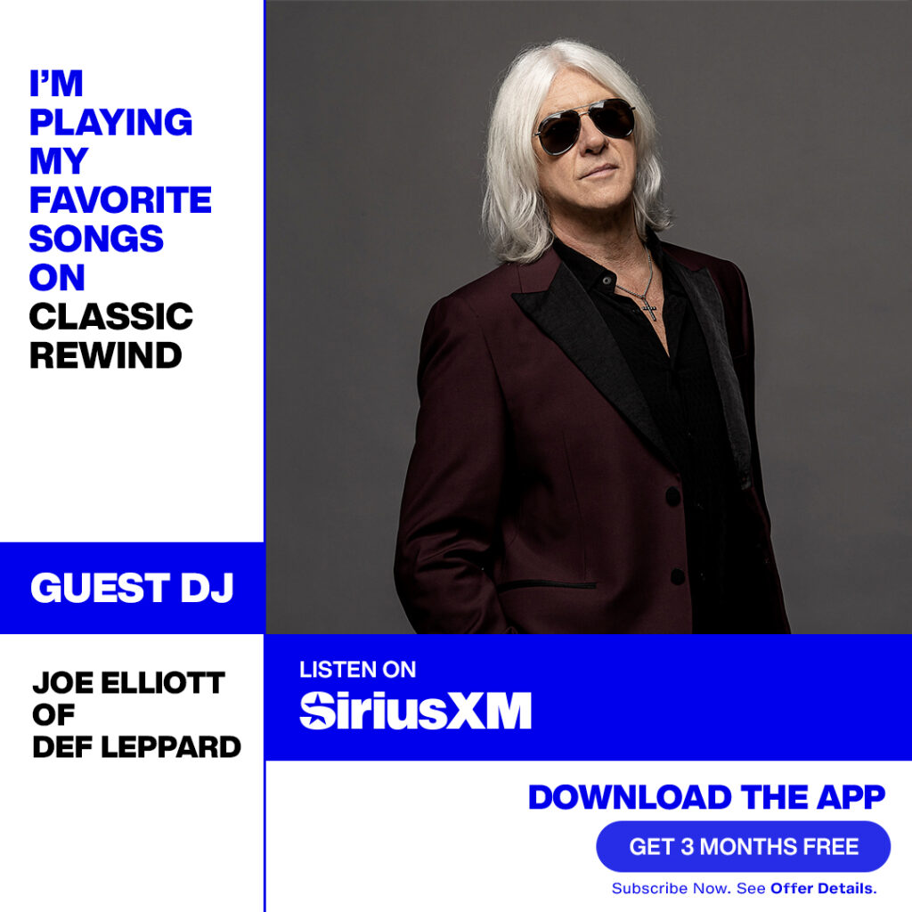 Joe Elliott Guest DJ - SiriusXM Classic Rewind | Def Leppard